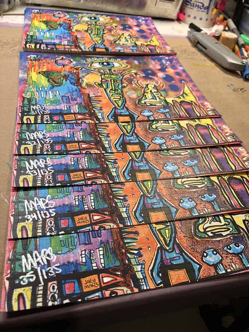 Joey Mars Signed Blotter Art – Shakedown Gallery